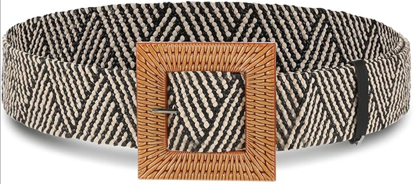 Adjustable Rattan Belt in Black/White – NK Boutique - St. Francisville